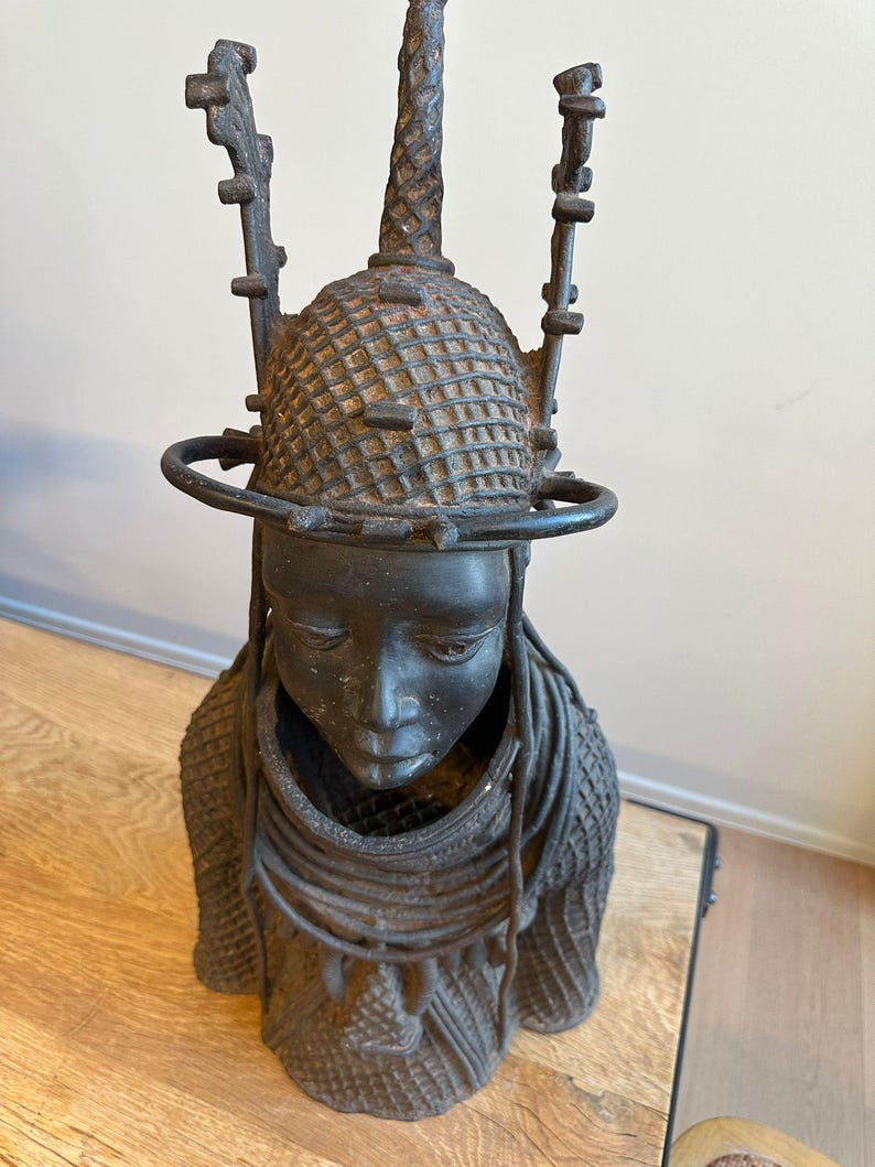 Benin Bronze Figure - African Art Collectible - Etsy