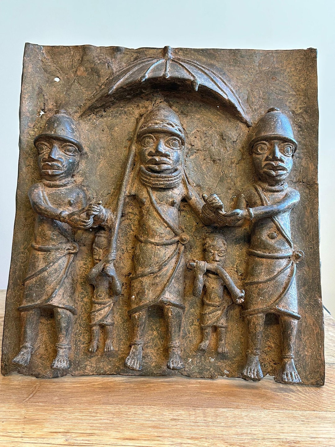 Benin Bronze Plaque – Royal Court Scene - Etsy