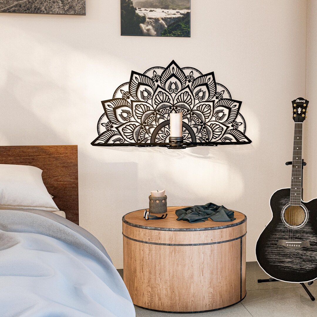 Mandala Metal Decorative Wall Candle Holder Metal Wall Sconce Romantic ...
