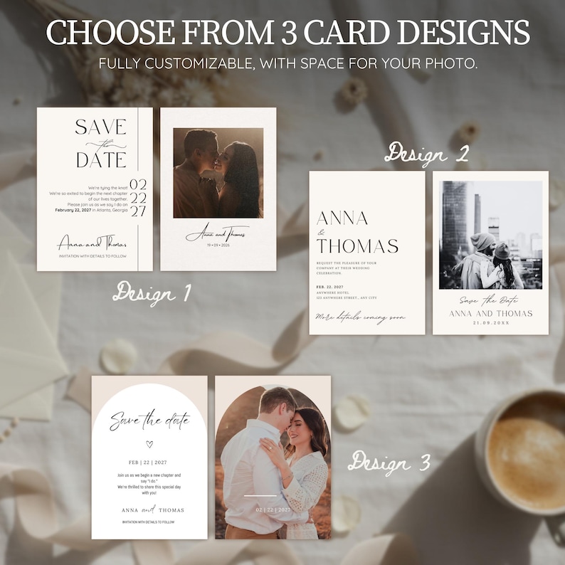 Animated Save the Date Video Invitation | Ivory Neutral Minimal ...