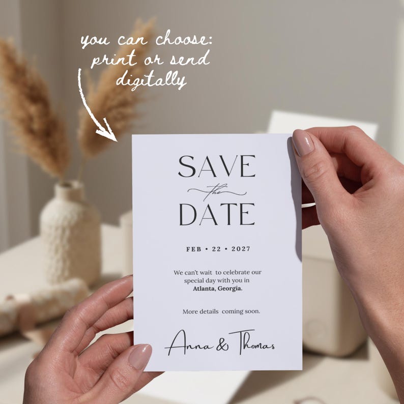 Animated Save the Date Video Invitation | Ivory Neutral Minimal ...