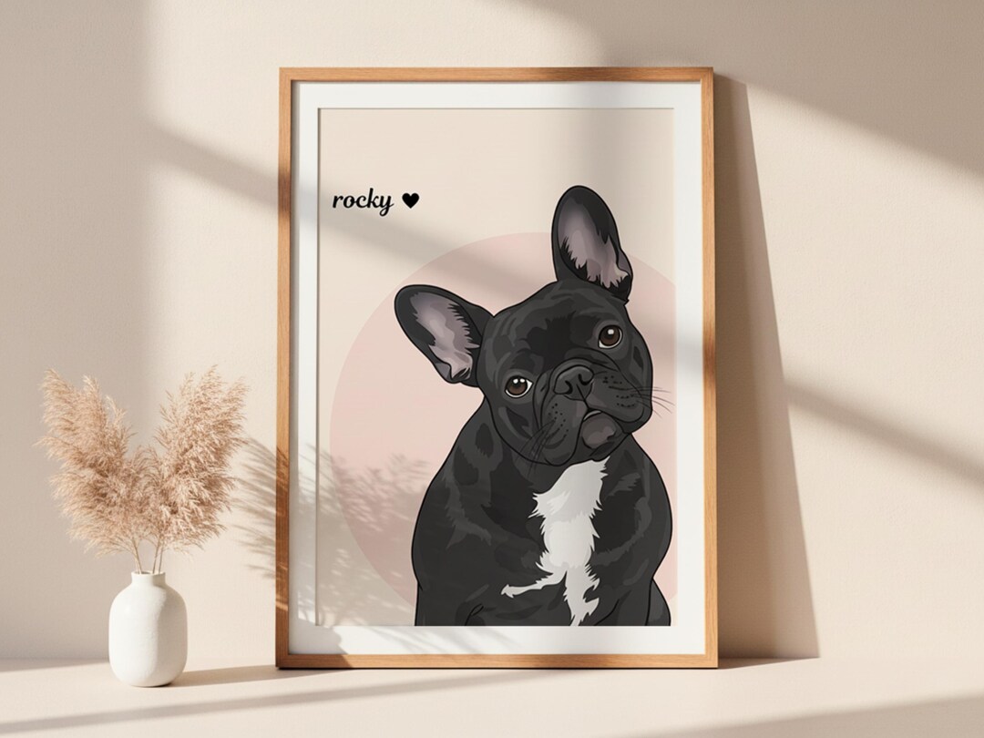 Custom Pet Portrait • Vector Illustration • Personalized Dog Art ...