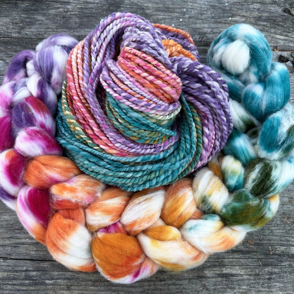 Hand Dyed Roving - Etsy