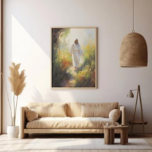 Jesus in Bloom Field Digital Download, Inspirational Christian ...