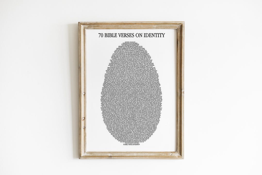 70 Bible Verse Fingerprint Digital Download, Christ’s Word Thumbprint ...