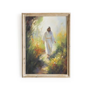 Jesus in Bloom Field Digital Download, Inspirational Christian ...