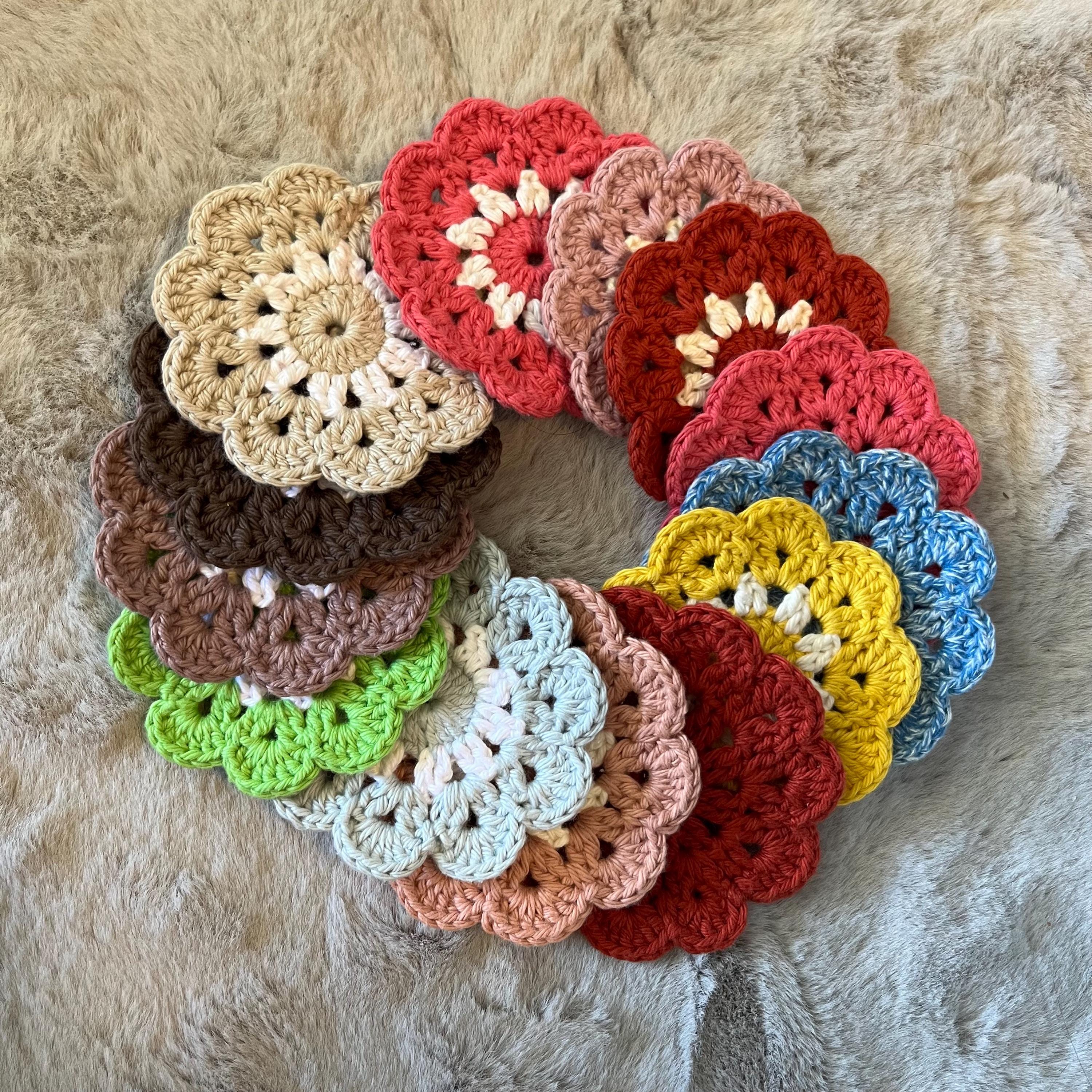 Daisy Crochet Coaster (colors Customization Available) - Etsy Australia