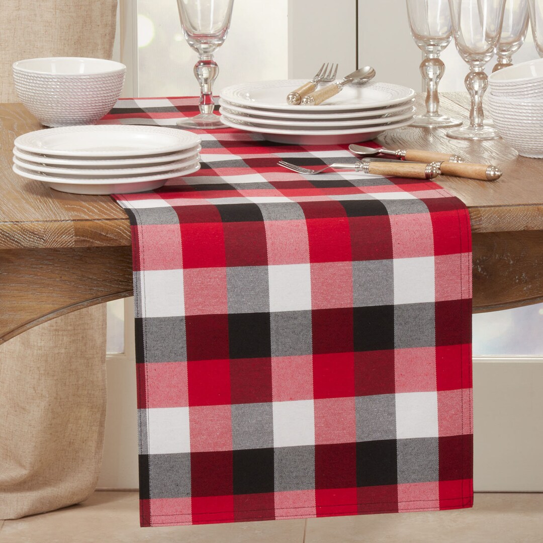 Buffalo Plaid Table Runner Fully Lined in 2 Sizes, Buffalo Plaid Runner ...