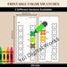 Flower Color Swatch Chart A4, Marker Color Swatch Chart, Printable ...