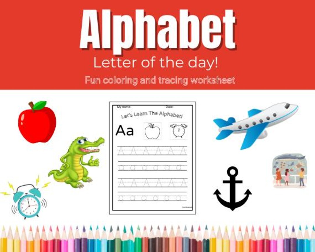 Amazing Alphabet Tracing Adventures: A Fun Worksheet to Learn the ...