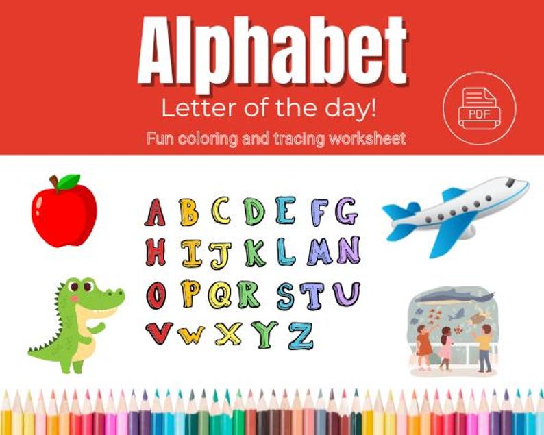 Amazing Alphabet Tracing Adventures: A Fun Worksheet to Learn the ...
