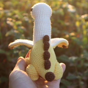 Bananasaurus Crochet Patterns, Amigurumi Dinosaur Pattern, Crochet Food ...