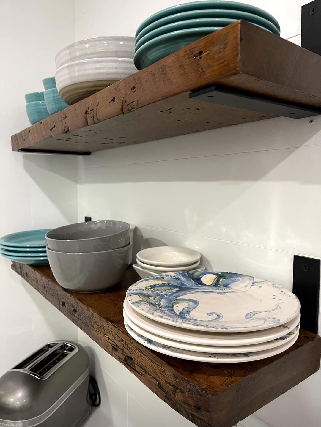 Reclaimed Barn Wood Floating Shelf - Etsy