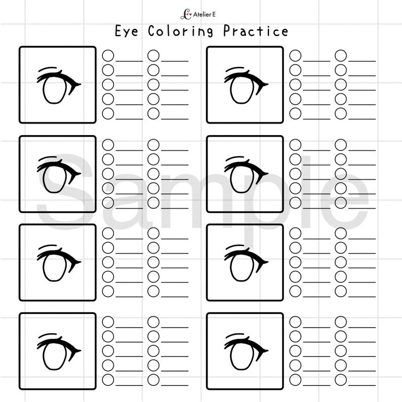 Coloring Practice Sheets Digital Download PDF - Etsy