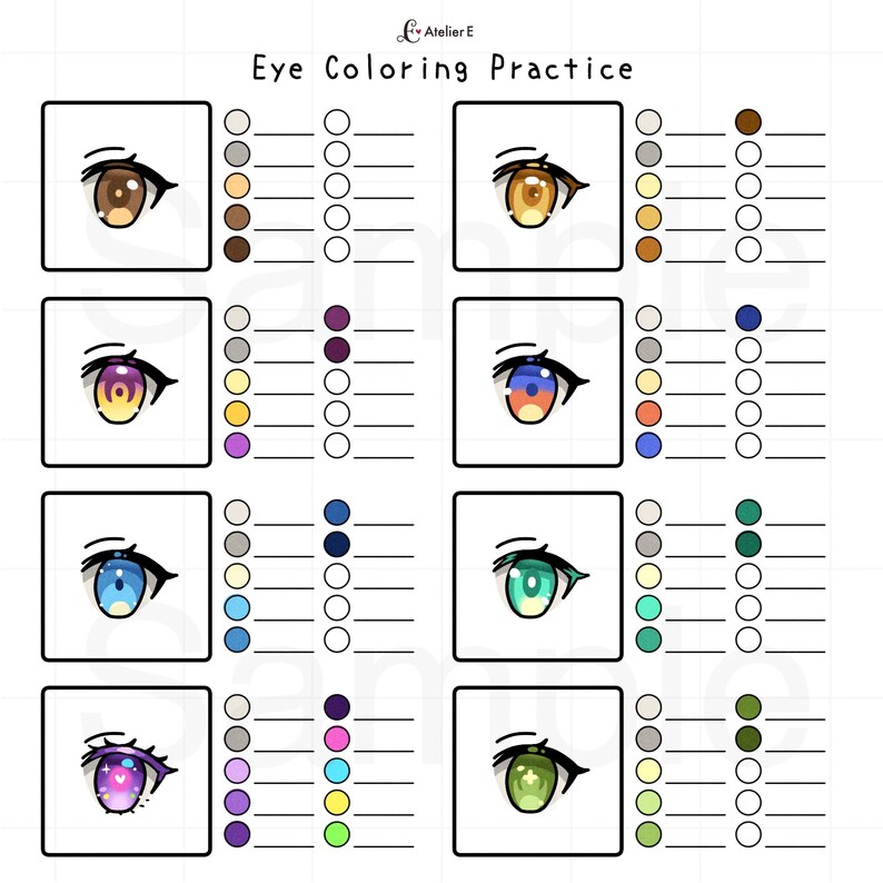 Coloring Practice Sheets Digital Download PDF - Etsy