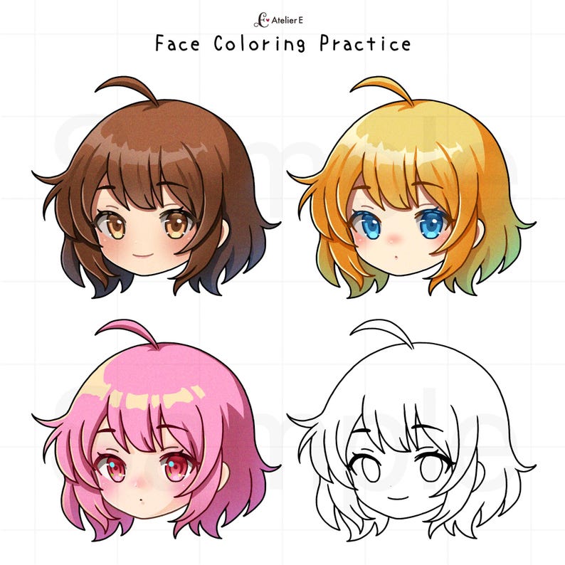 Coloring Practice Sheets Digital Download PDF - Etsy