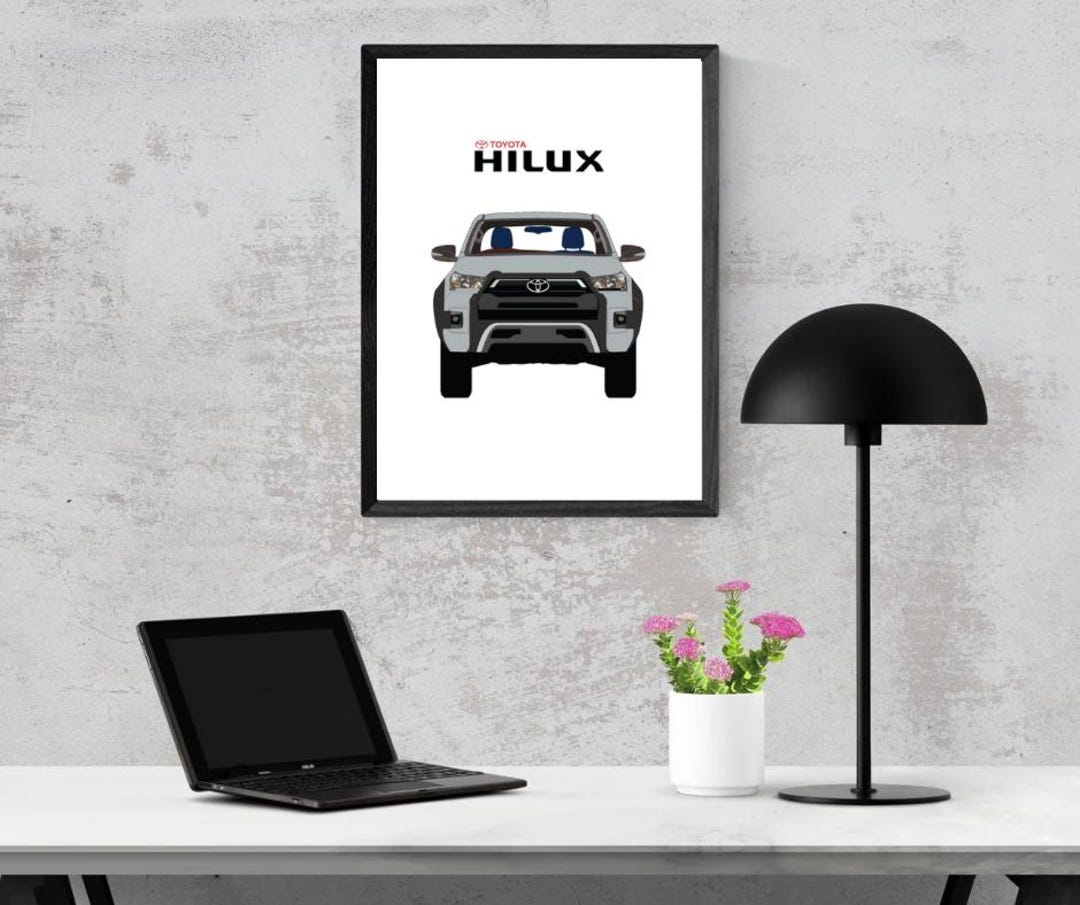 Toyota Hilux N80 Poster Print Man Cave Decor Garage Wall Art Car ...