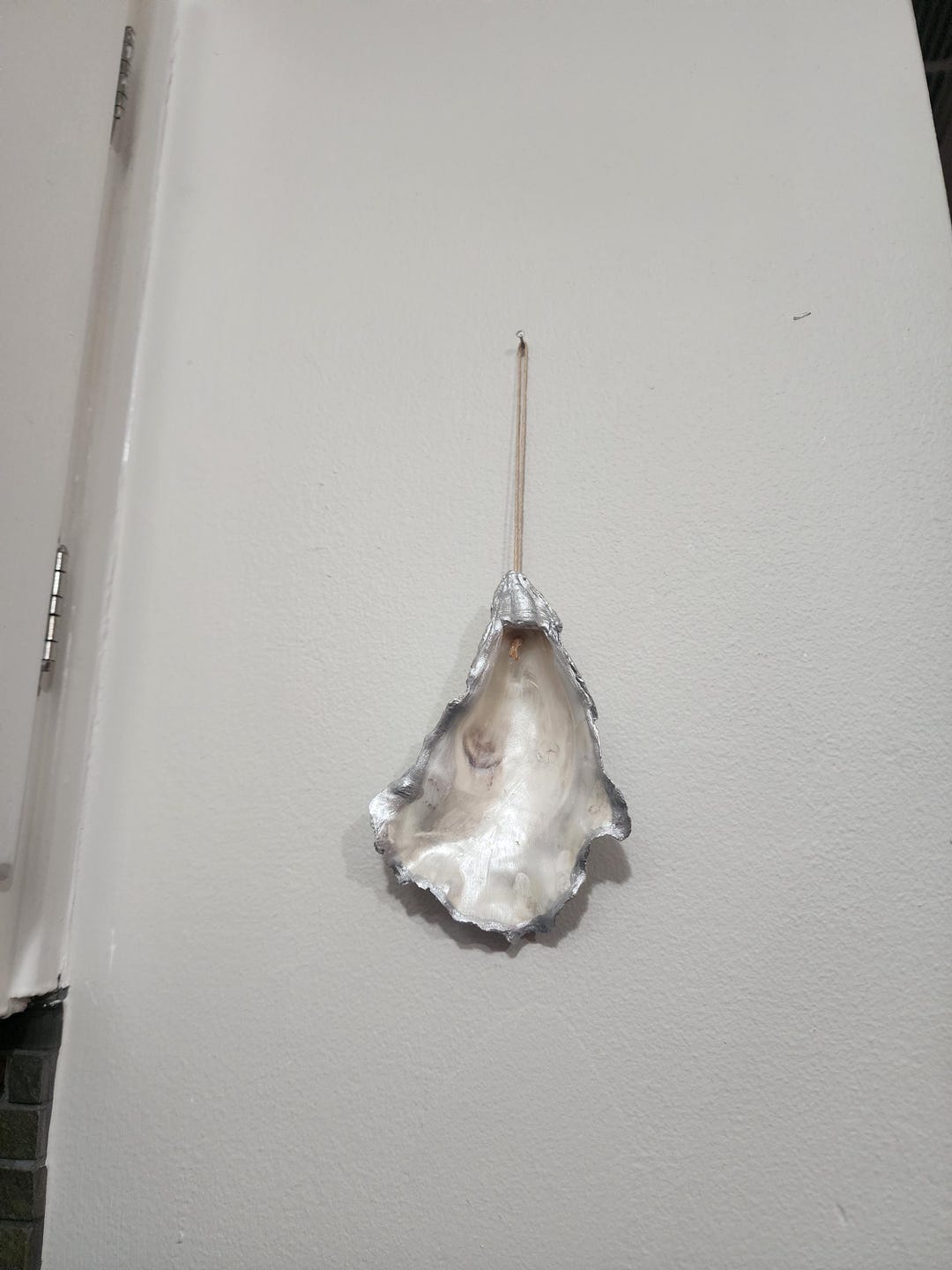 Silver, Glossy Oyster Shell Pearl Ornament, Gift - Etsy