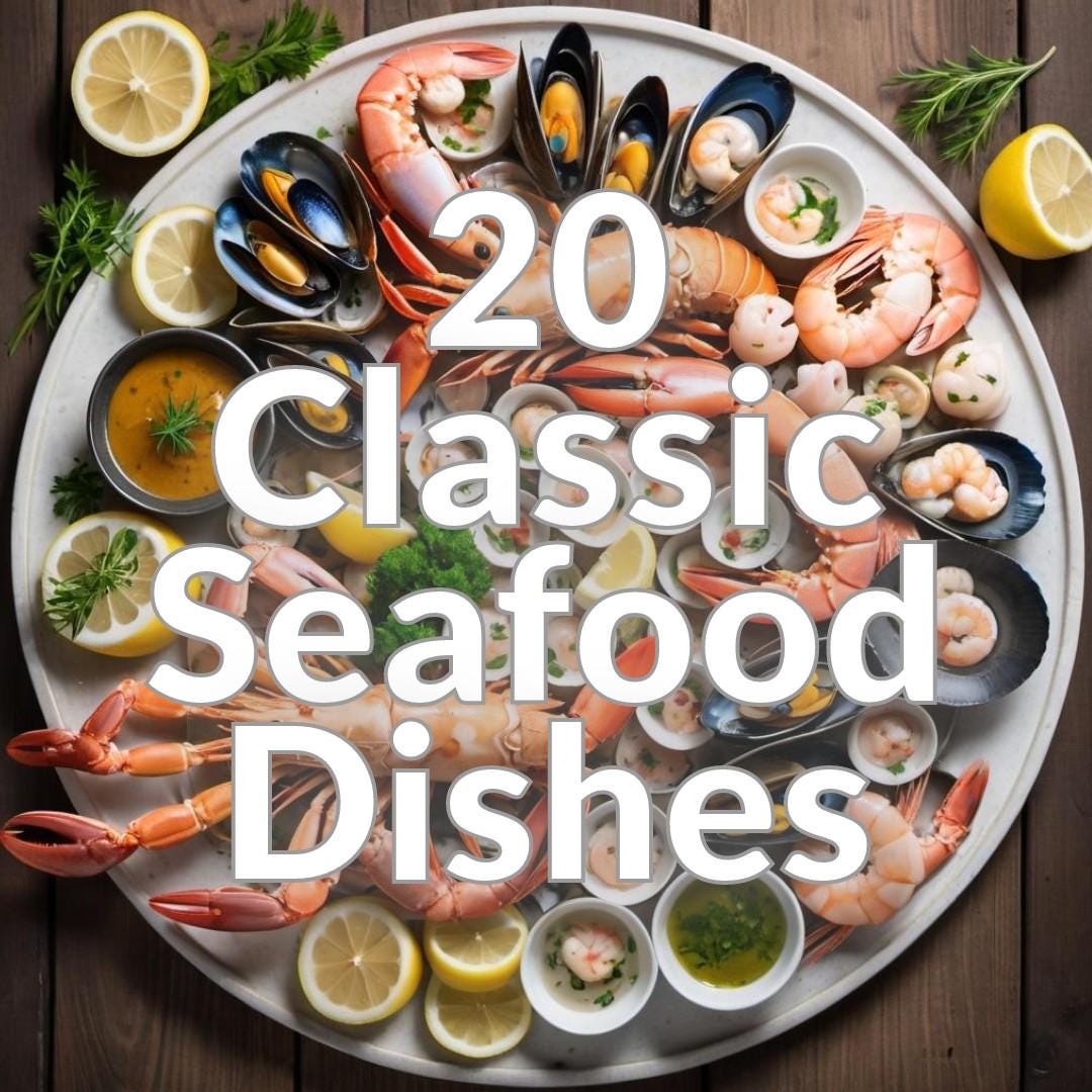 Classic Seafood Recipes Cookbook: 20 Timeless Ocean Dishes - Etsy