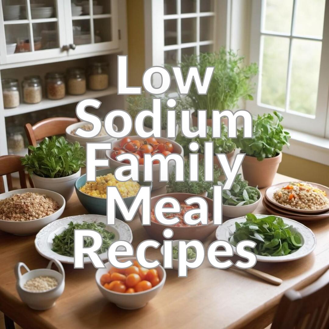 Low Sodium Family Meal Recipes - Etsy