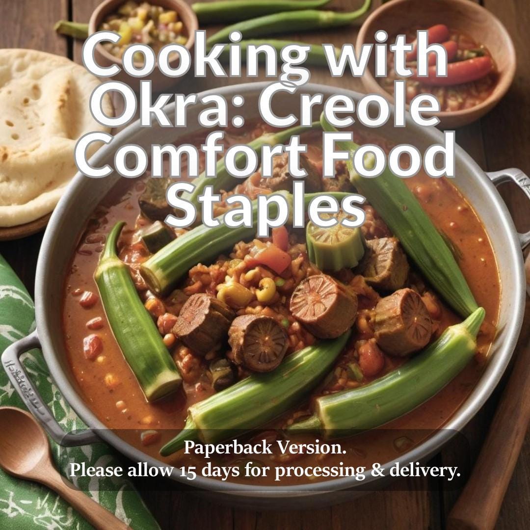 Creole Okra Cookbook, Southern Comfort Food (paperback Edition) - Etsy