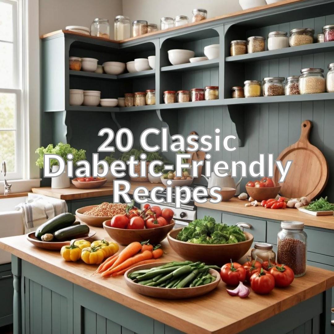 20 Classic Diabetic-friendly Recipes - Etsy