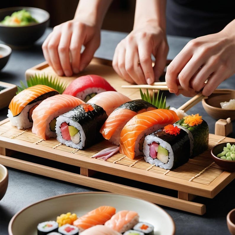 The Art of Sushi: Rolling Techniques and Recipes for Every Occasion - Etsy