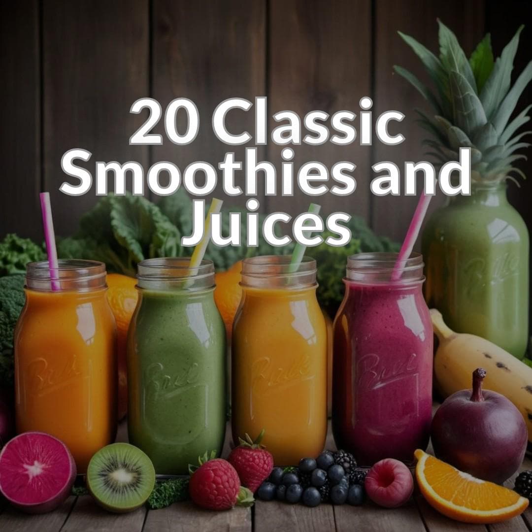 20 Classic Smoothies and Juices - Etsy