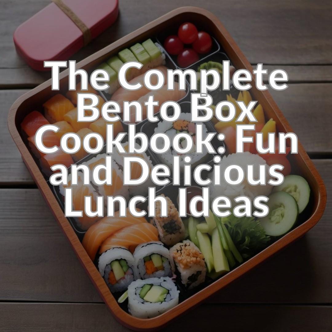 The Complete Bento Box Cookbook: Fun and Delicious Lunch Ideas - Etsy