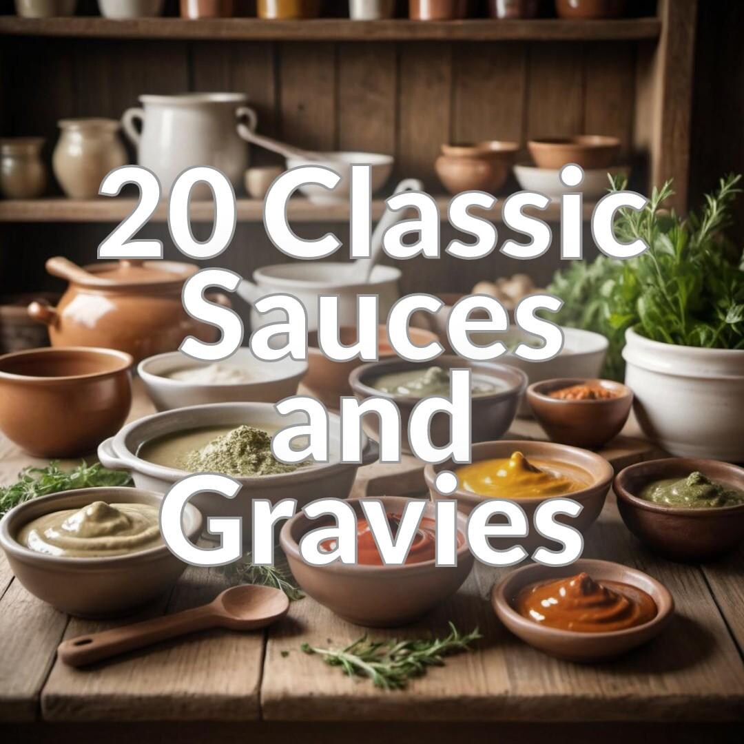 Classic Sauces and Gravies Cookbook: 20 Easy Flavorful Recipes - Etsy