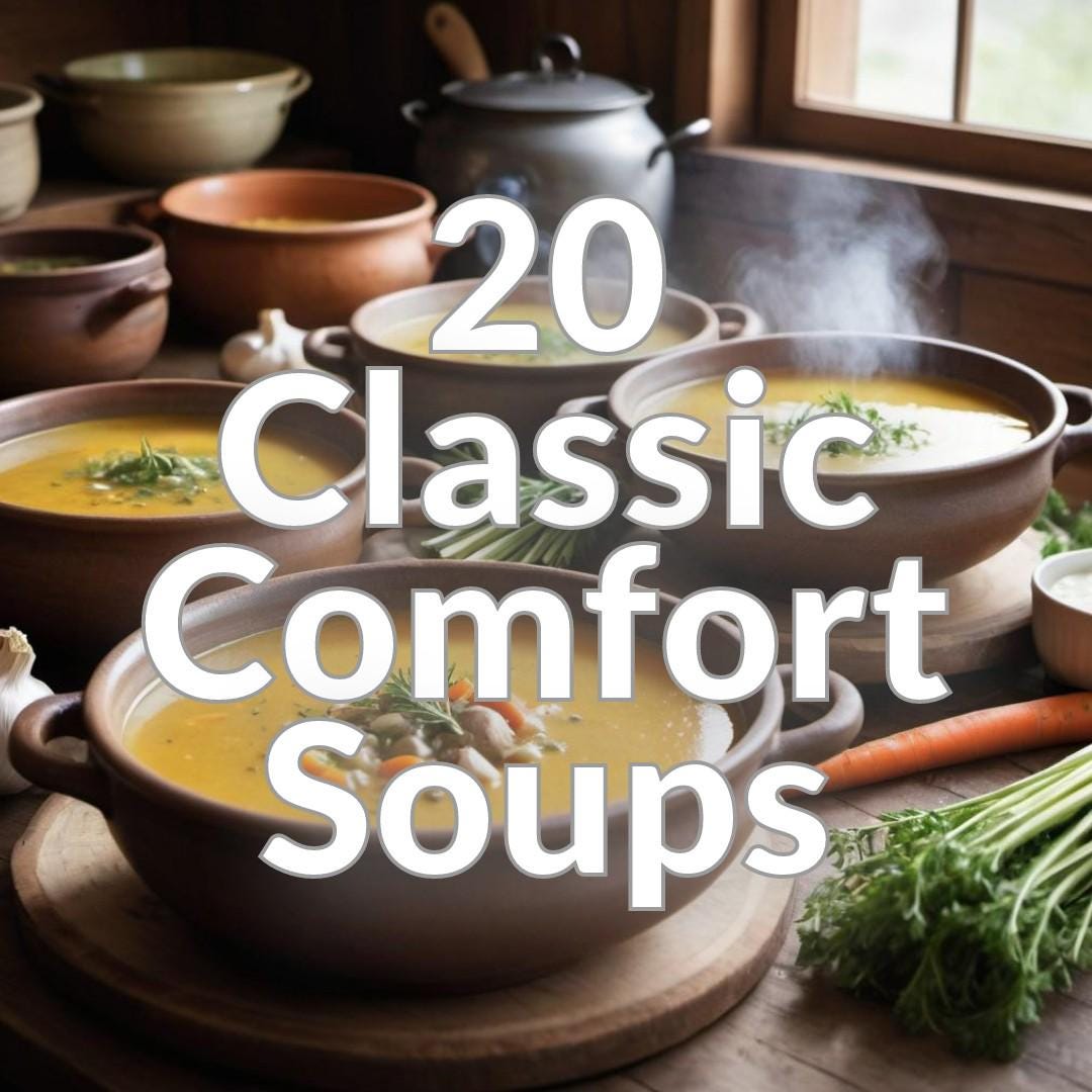 Cozy Soup Cookbook, Classic Comfort Recipes (20 Easy Meals for Home) - Etsy