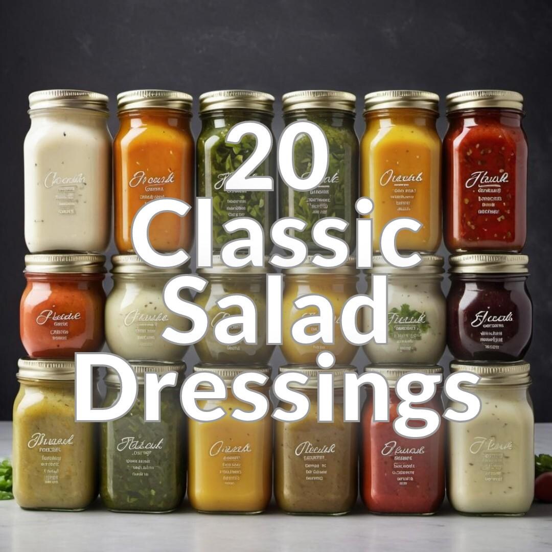 Classic Salad Dressings Cookbook: 20 Easy Homemade Sauces - Etsy