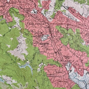 Authentic 1954 Topographic Map of Muir Woods National Monument, San ...