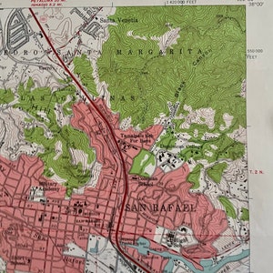 Authentic 1954 Topographic Map of Muir Woods National Monument, San ...