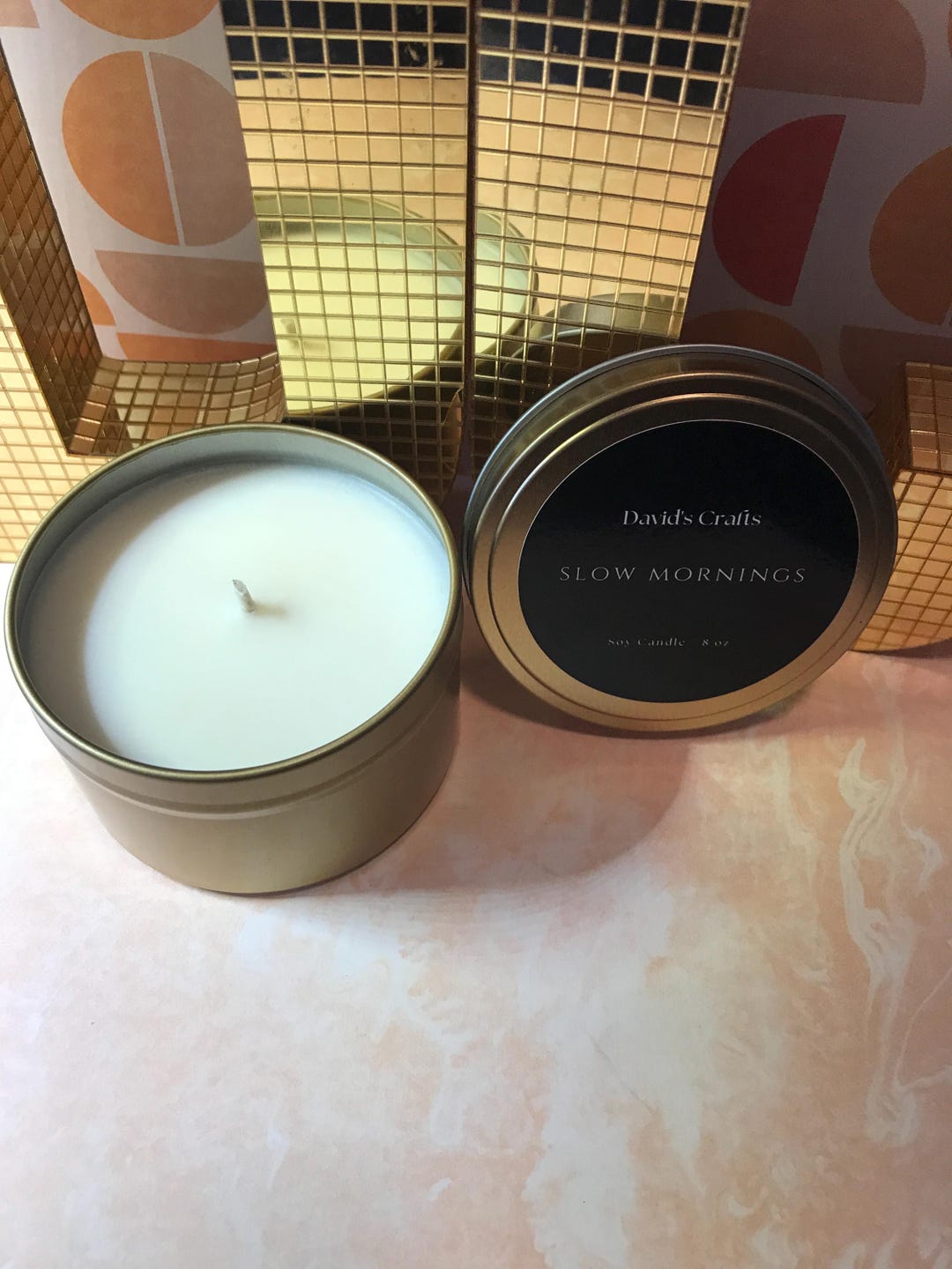 Hand Poured 100% Soy Candles 8oz SLOW MORNINGS - Etsy