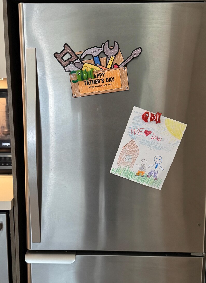 Father's Day Toolbox Card Craft for Dad | Printable Coloring Page ...