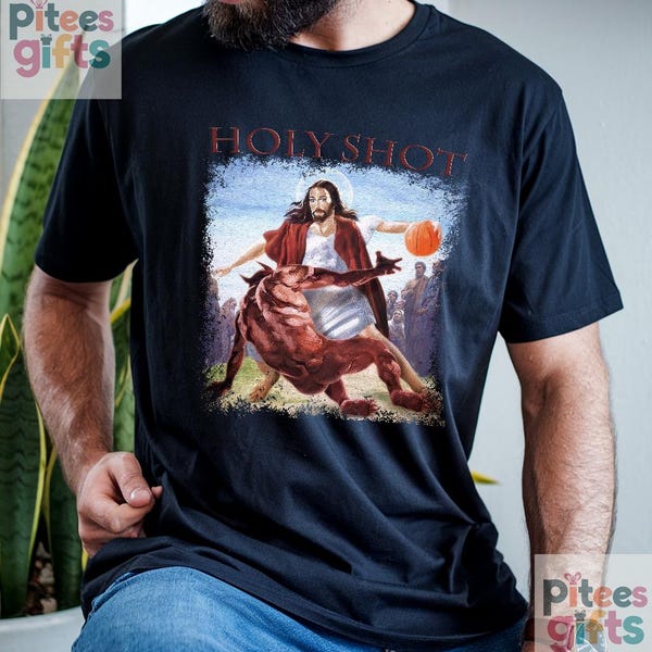 Jesus Crossing up the Devil - Etsy