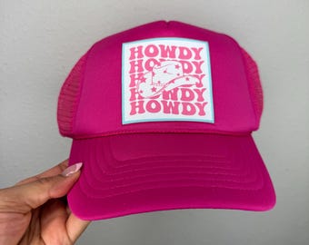Howdy Trucker Hat - Etsy