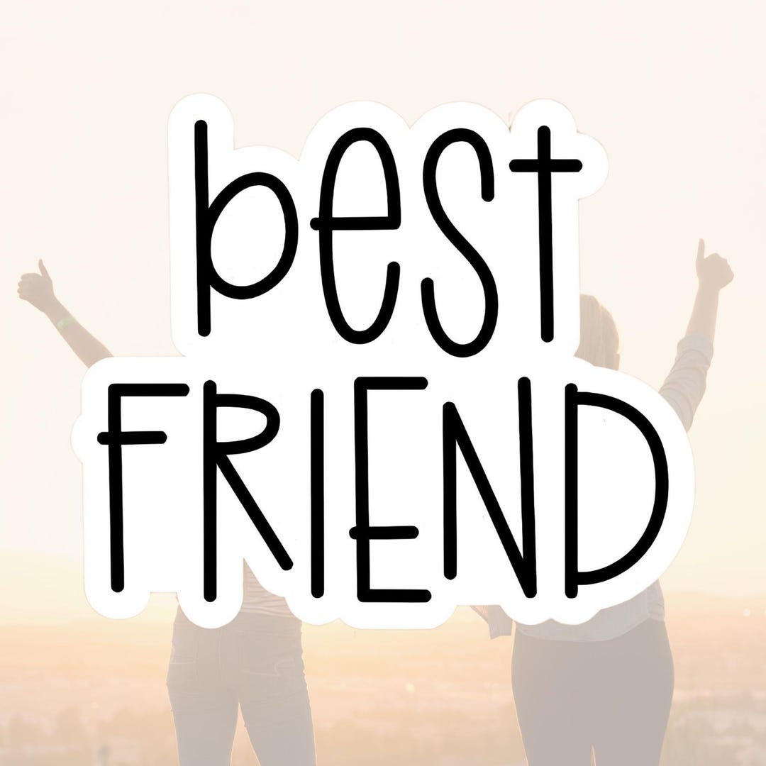 Best Friend Font, Silhouette Font, Script Font, Cricut Font ...