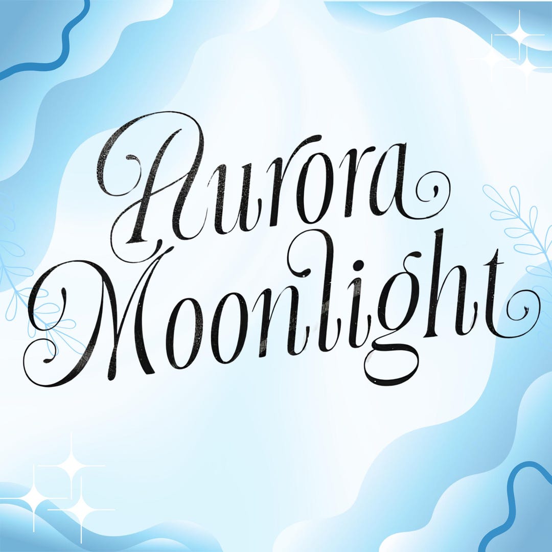 Aurora Moonlight Font, Handwritten Font for Digital Notes, Planning ...
