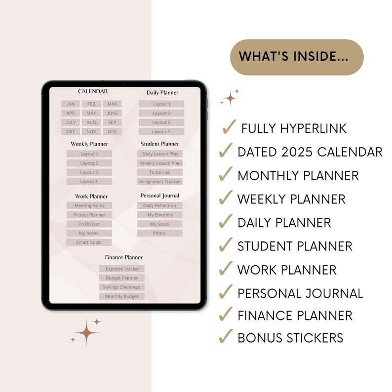 Onenote Template Onenote Planner Onenote Templates for Work 2025 Dgital ...