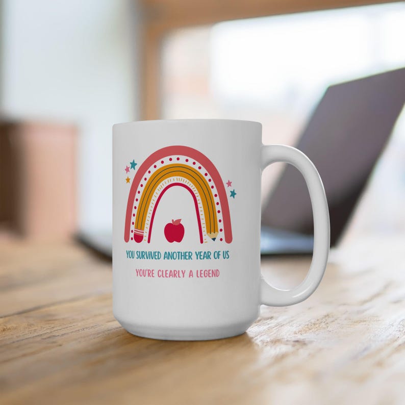Personalized Teacher Appreciation Mug, Teacher Gift Idea, Colorful ...