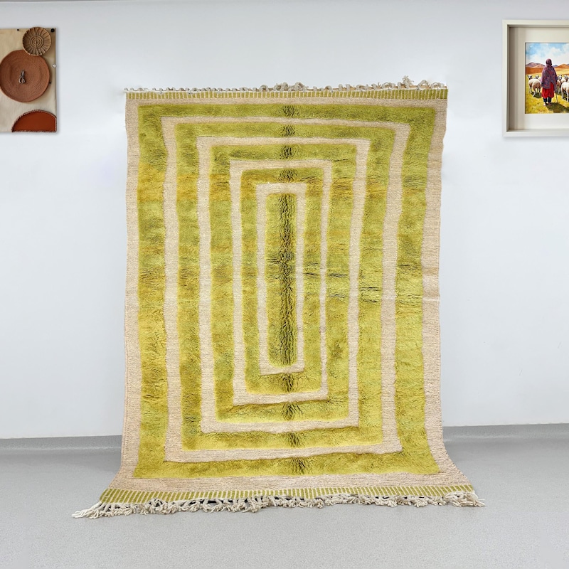 Green Moroccan Rug - Etsy