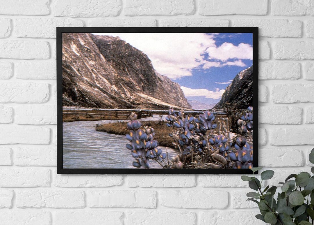 Framed Poster Peru, Andes Mountains Cold Rushing Stream Photography ...