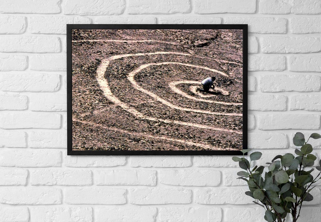 Framed Poster Peru, Nazca Lines Calendar Geoglyph AD 200-1400 Art ...
