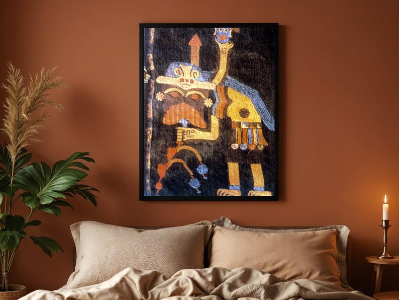 Ancient Peruvian Textile Art Print - Vintage Pre-columbian Tapestry ...
