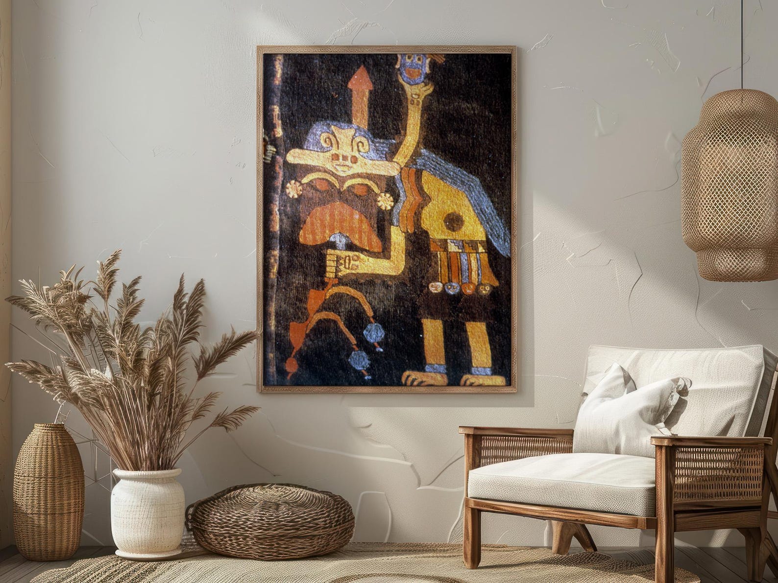Ancient Peruvian Textile Art Print - Vintage Pre-columbian Tapestry ...