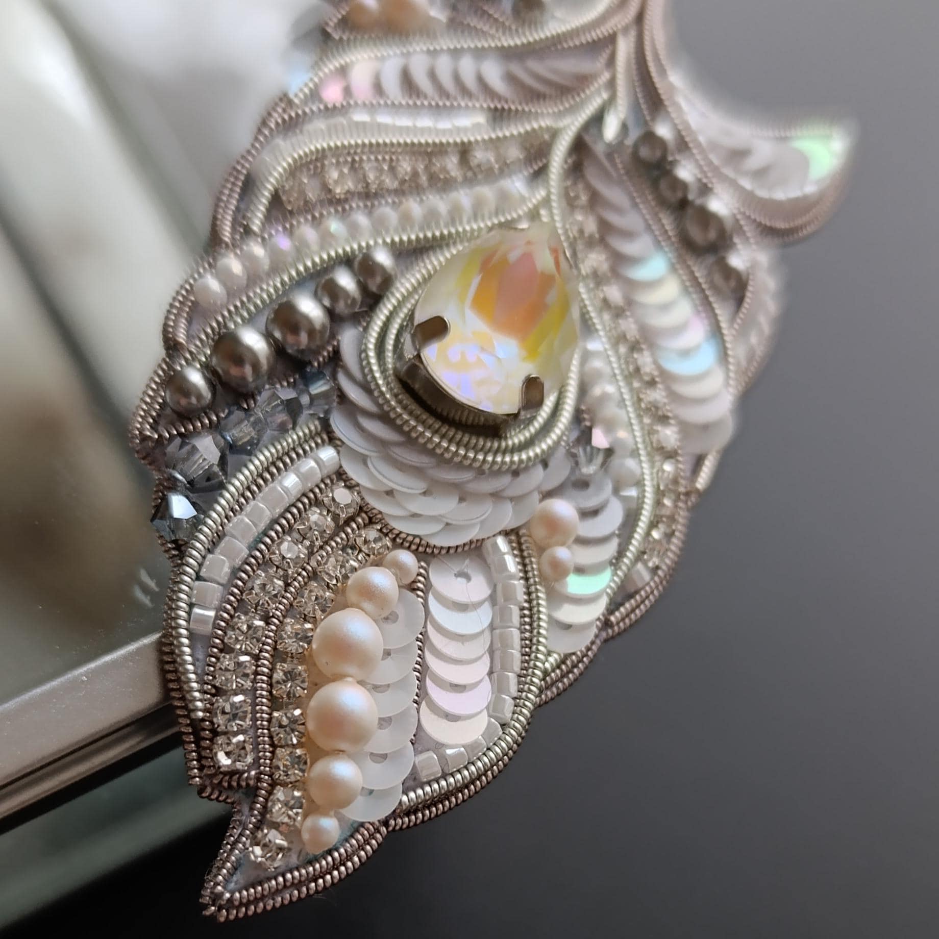 Elegant Handcrafted Feather Brooch - Charming Gift for Bird Lover Gift ...