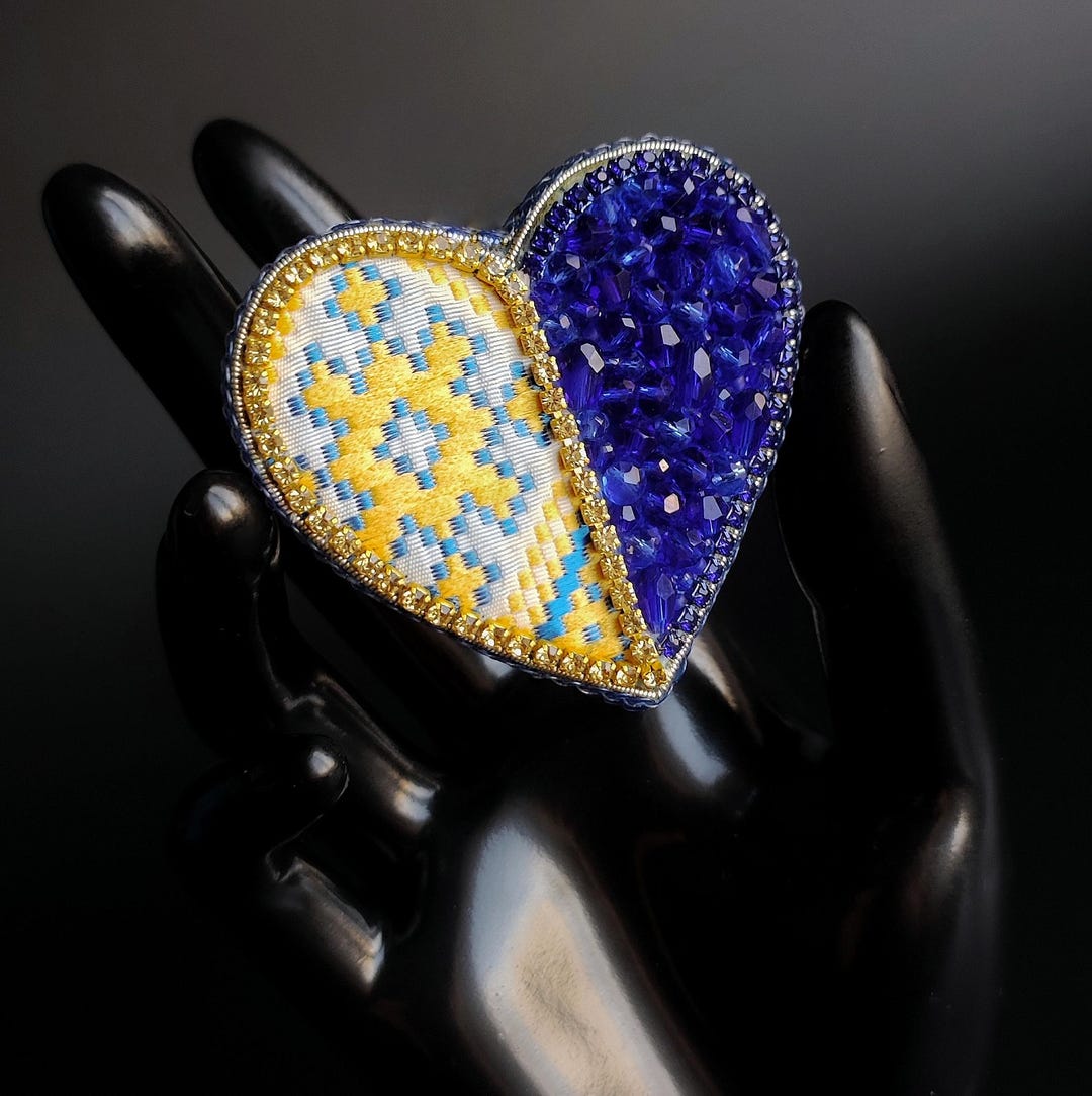 Ukraine Symbols Gift From Ukraine Handmade Brooch Ukraine Gifts for Mom ...