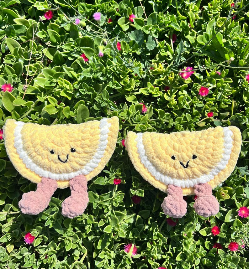 Jellycat Inspired Clemont Lemon Slice Crochet Pattern (PDF) - Etsy